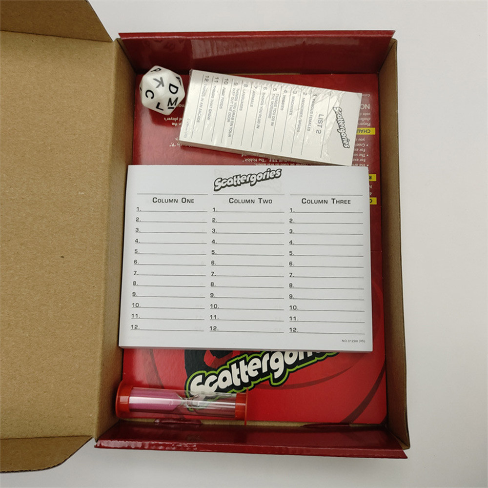 Scattergories Card Game Board Game a Classic Game for Family and ...