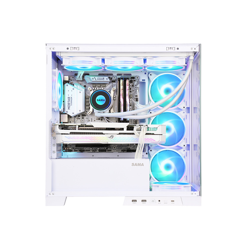 Xianma New Mirror World Pure White Full Side Transparent mini Sea View ...