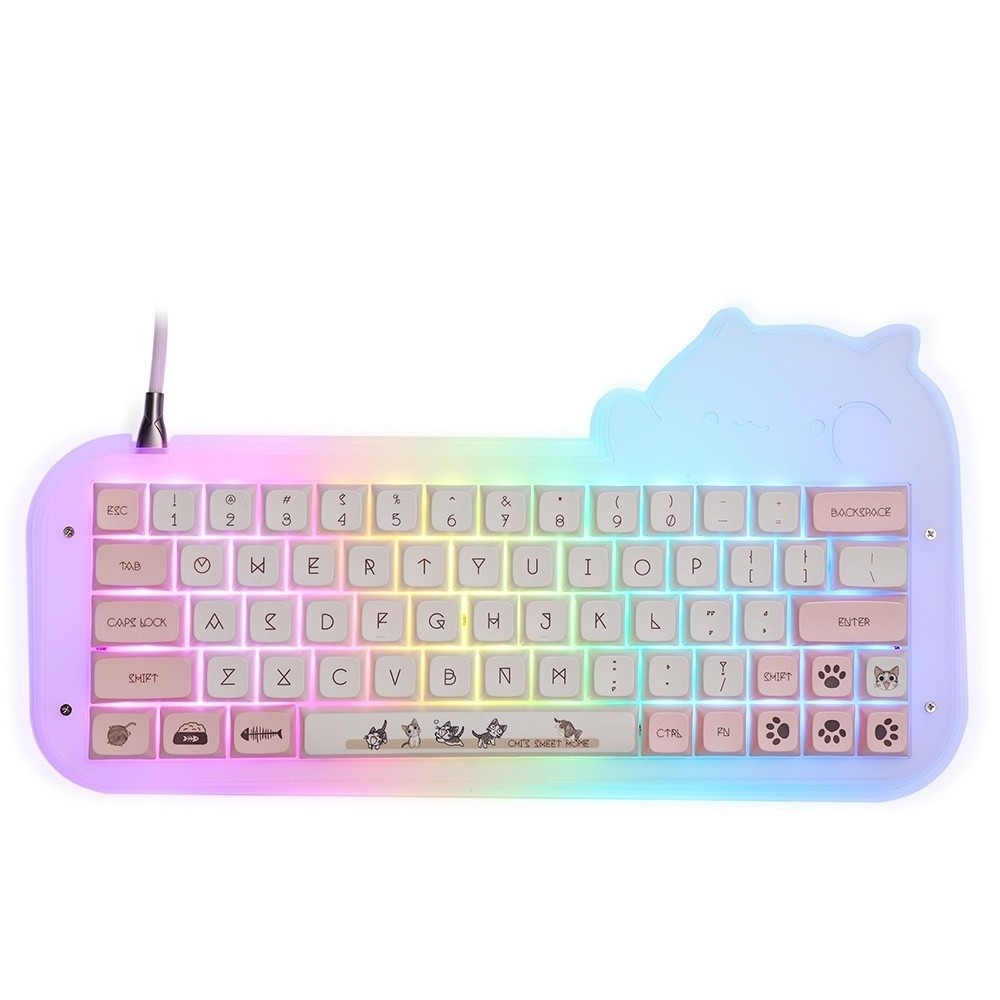 Mini Cat 64 Mini Cat 69 Kit 60% Mechanical Keyboard Kits Hot Swappable ...
