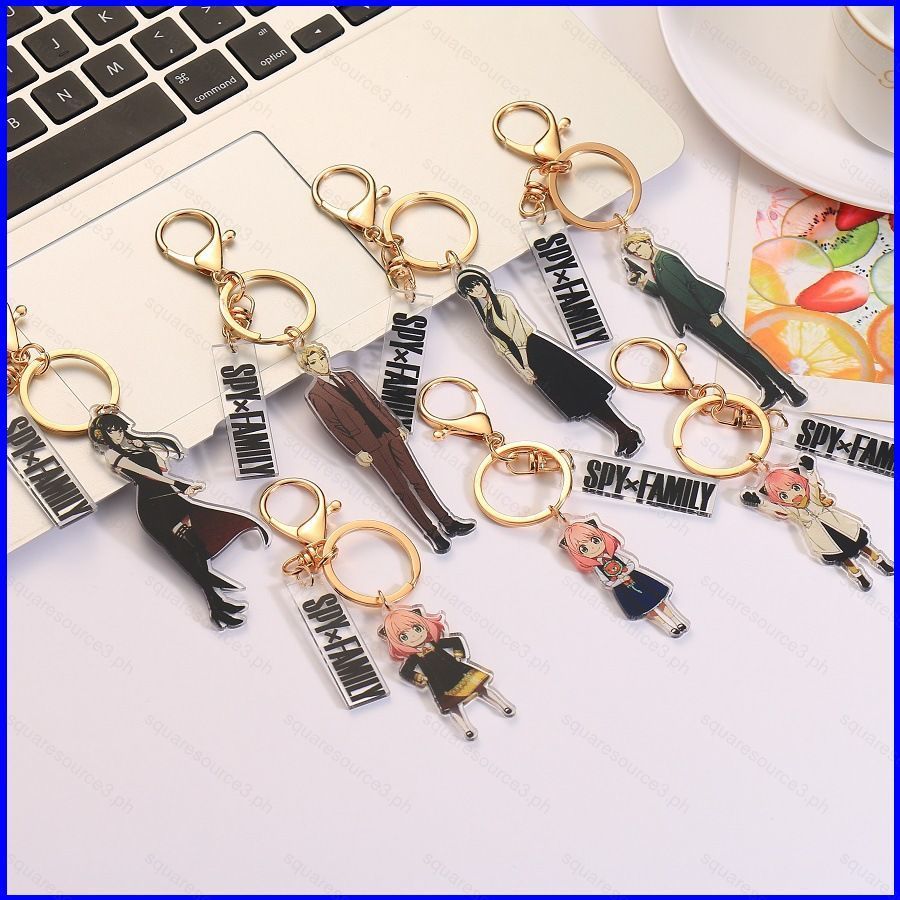 SQ3 SPY x FAMILY Keychain Loid Forger Yor Briar Anya Acrylic Key Chain ...