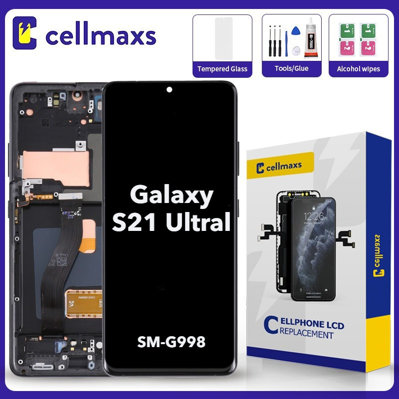 For SAMSUNG Galaxy S21 Ultra 5G SM-G998 G998 LCD Touch Screen ...