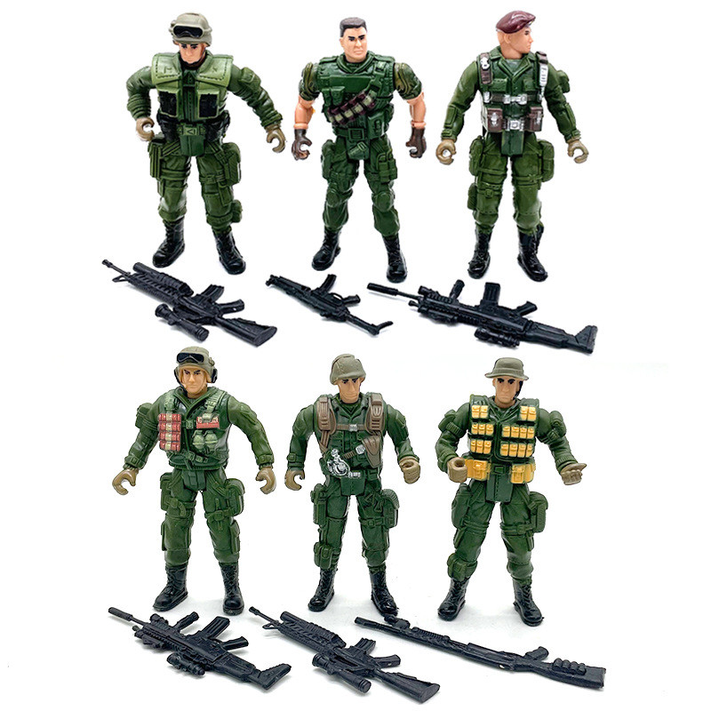 Military Soldier Model 12 Types Anti-Terrorist Soldier Model Joint ...