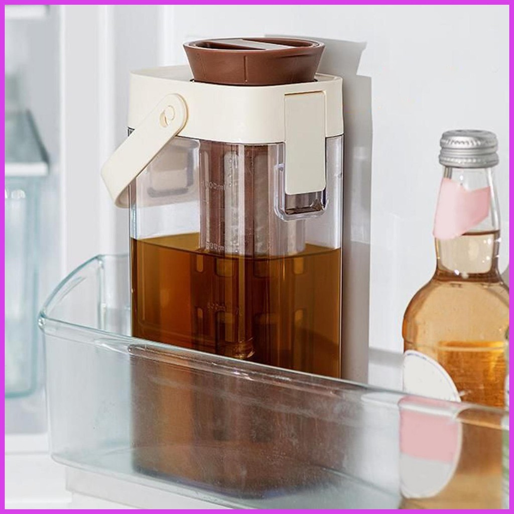 Cold Coffee Brewer 1000ml Cold Brew Coffee Pitcher Pot Leak Proof ...