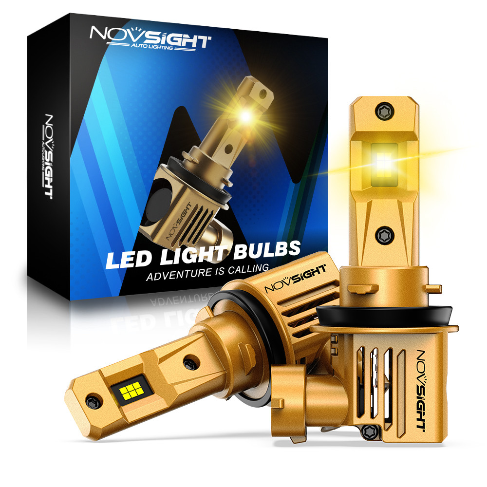 Novsight N66Y Fog lights 80W / a pair 18000LM H11 high low beam LED ...
