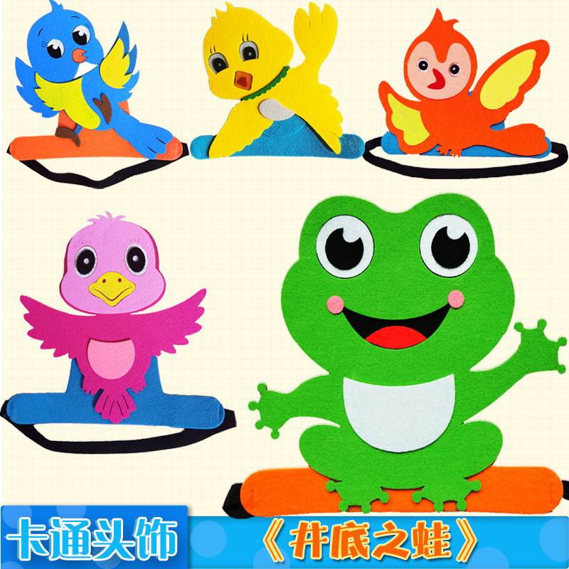 Frog in the Well Headdress Props Sitting in a Well Frog Under Well ...