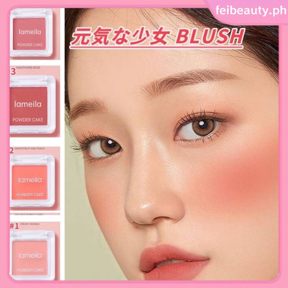LAMEILA High Pigment Blush Rouge Blush Palette Soft Waterproof Powder ...