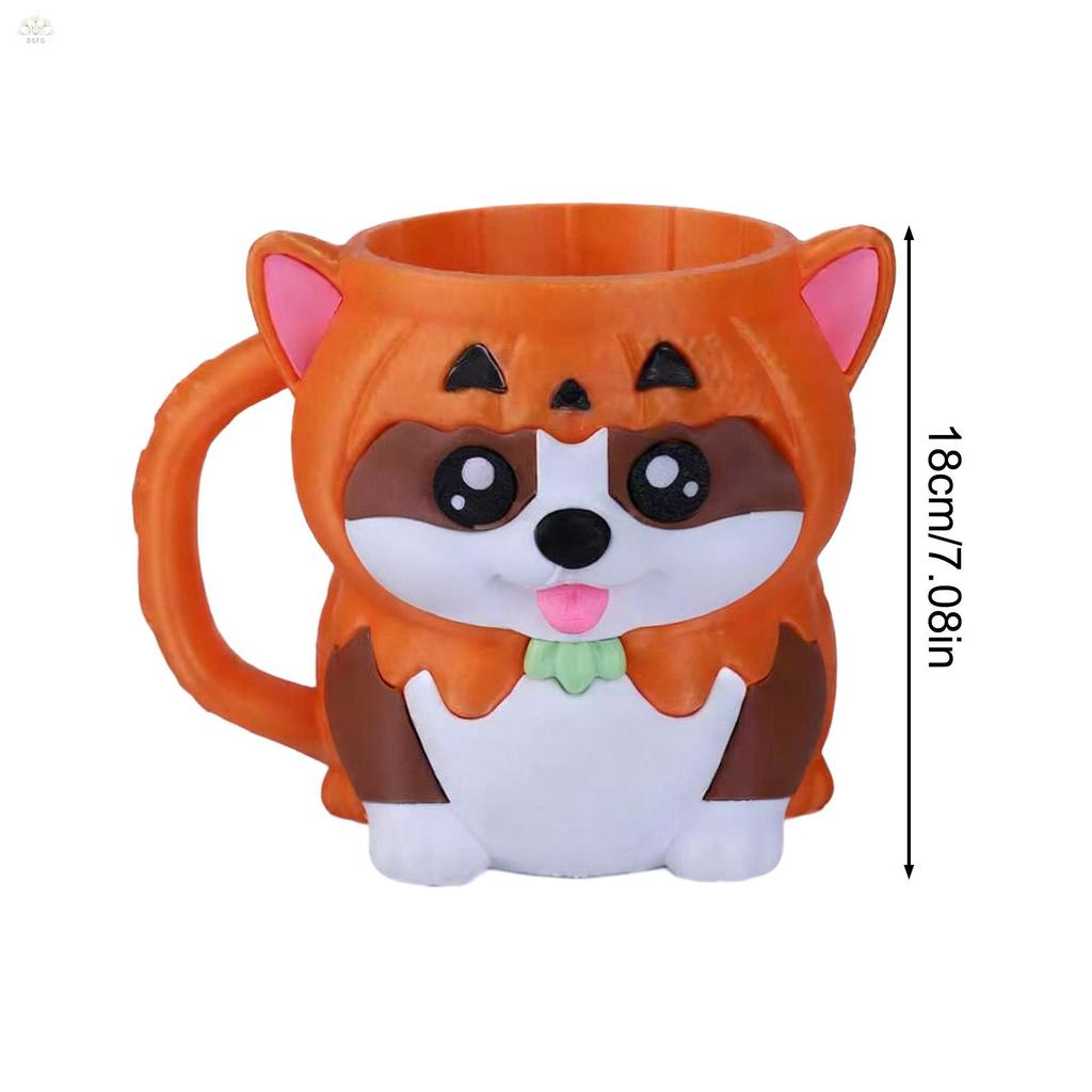 Corgi Shaped Ice Cream Cup Holder Double Layer Insulated Pet Design ...