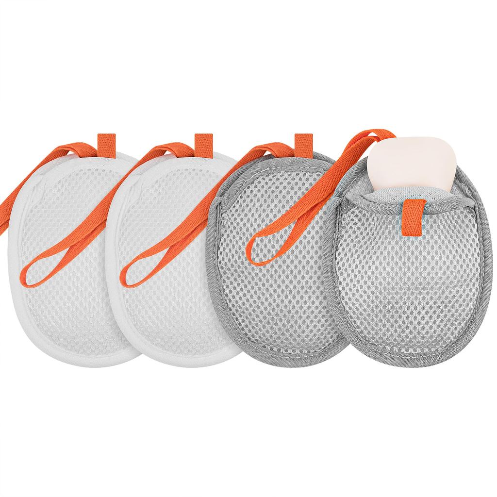 Soap Saver Bag Pouch Mesh Net Waste Exfoliating Foaming and Drying Soap ...