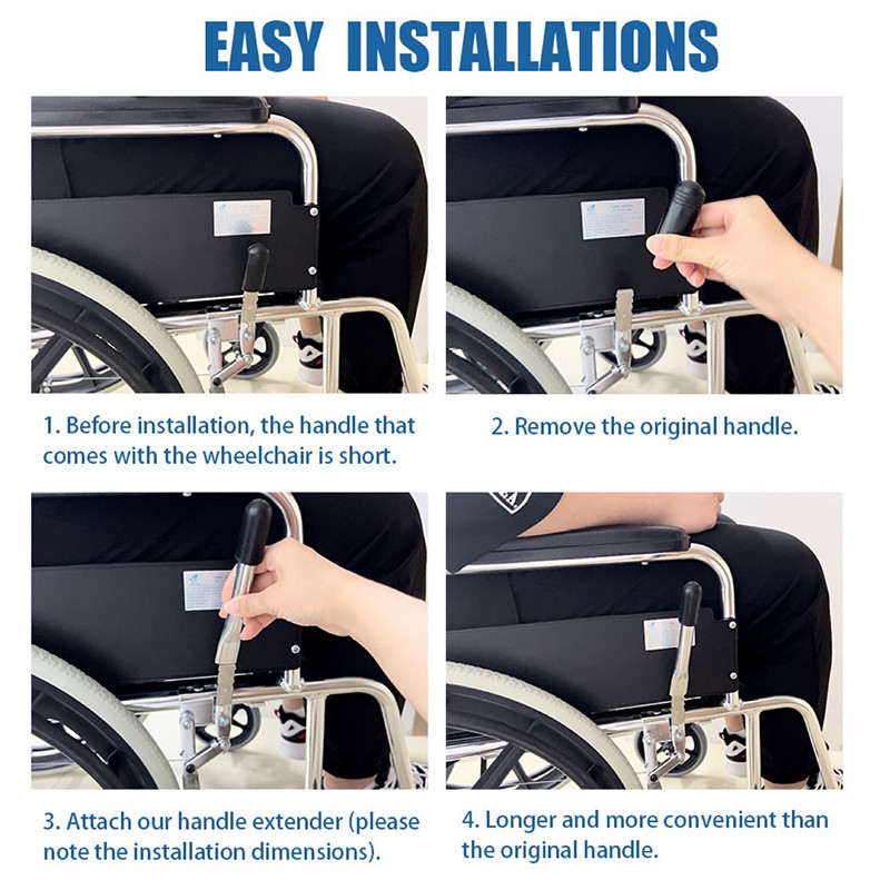 [bte] 1 Pcs Wheelchair Brake Handle Extensions Wheelchair Brake ...