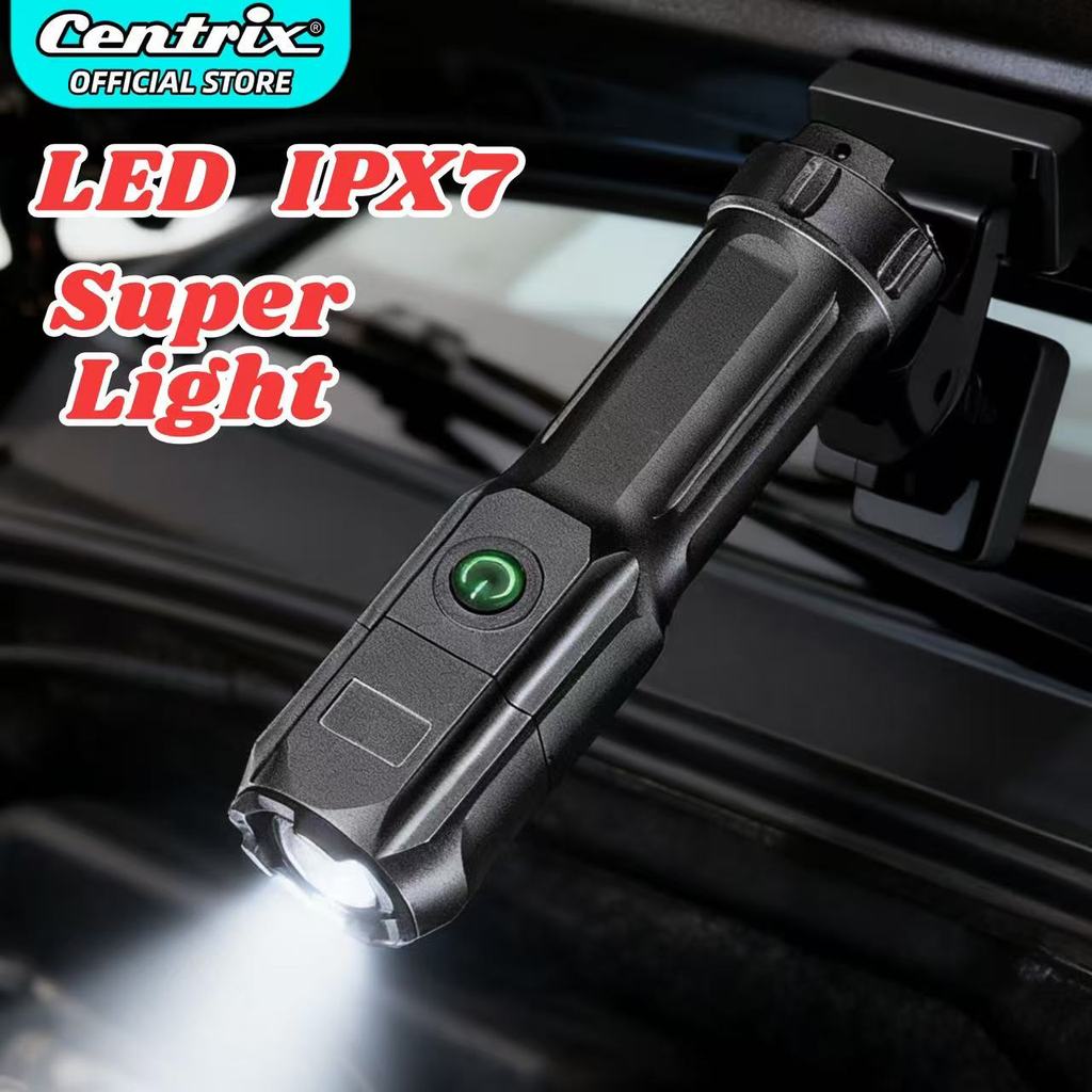 Centrix New Wisdom LED Flashlight Digital Display Bright Light Multi ...
