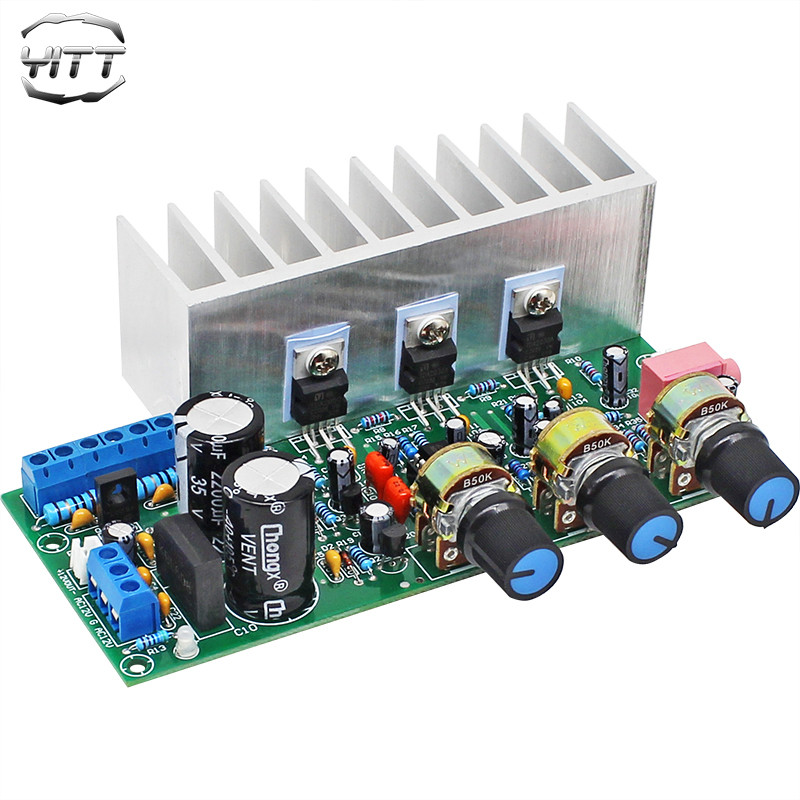TDA2050+TDA2030A Three-Channel 2.1 Subwoofer Power Amplifier Board High ...