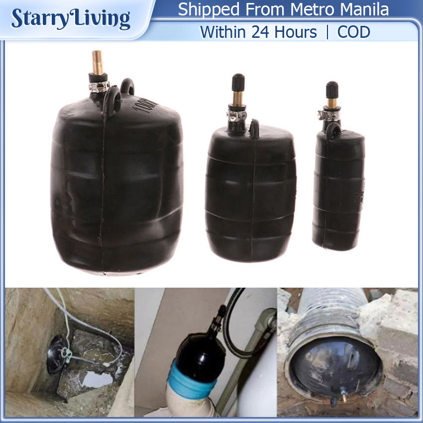 Natural Rubber Pipe Water Blocking Drain Airbag Inflatable Bung Stop ...
