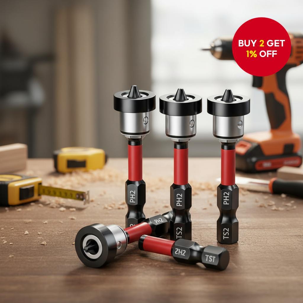 3/5pcs 50mm Adjustable Magnetic Screwdriver Bits PH2, Positioning Bits ...