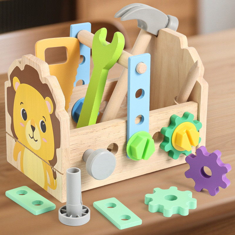 Bear Toolbox Baby Early Education Screw Disassembly Portable Toolbox ...