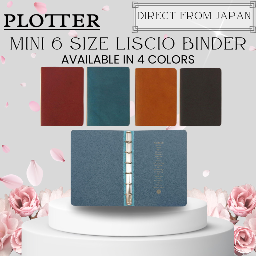 PLOTTER Mini6 Liscio Leather Binder 11mm – Elegant & Premium Organizer ...