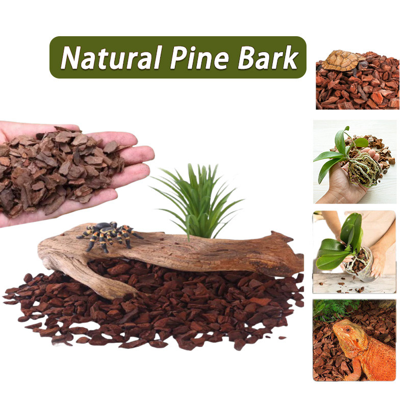 600g Natural Pine Bark Aroid Mix Dendrobe Orchid Plants Pet Bedding for ...