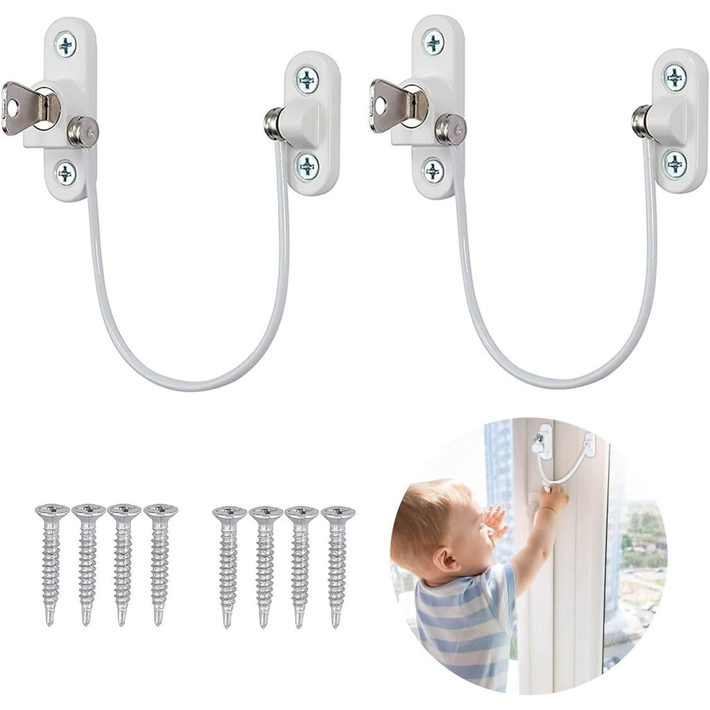 Xelparuc Window Restrictor Locks, 2Pcs Professional UPVC Window ...