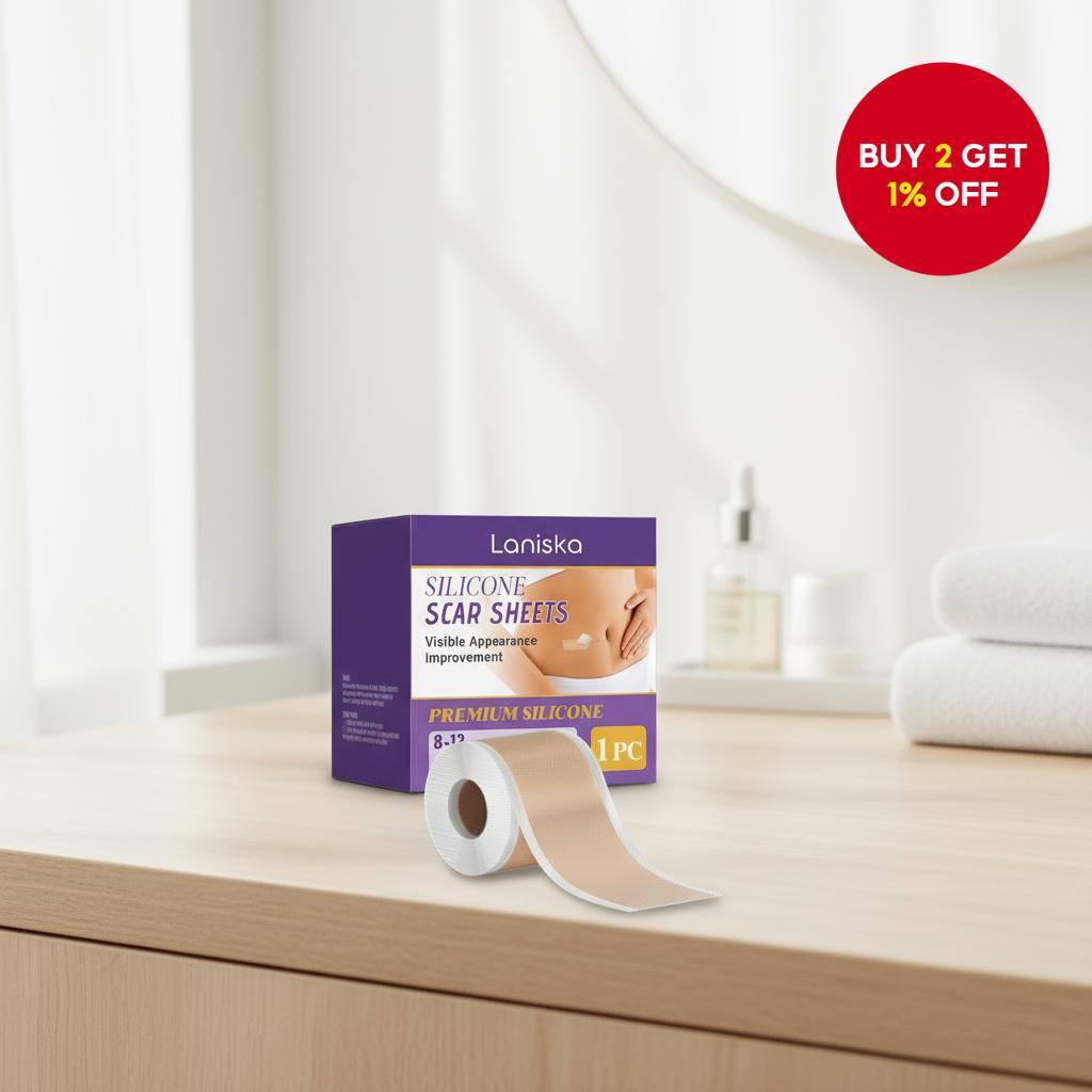 Silicone Scar Removal Patch - Reduces Surgical, Acne, and Burn Scar ...