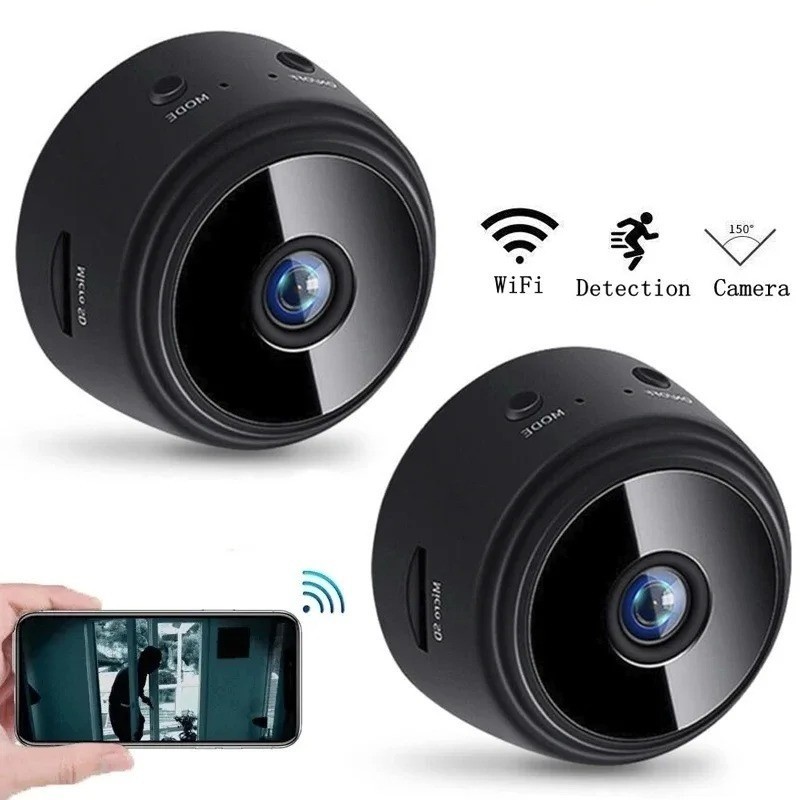 Mini A9 HD Camera With Wireless Night Vision/cctv Smart Monitor ...