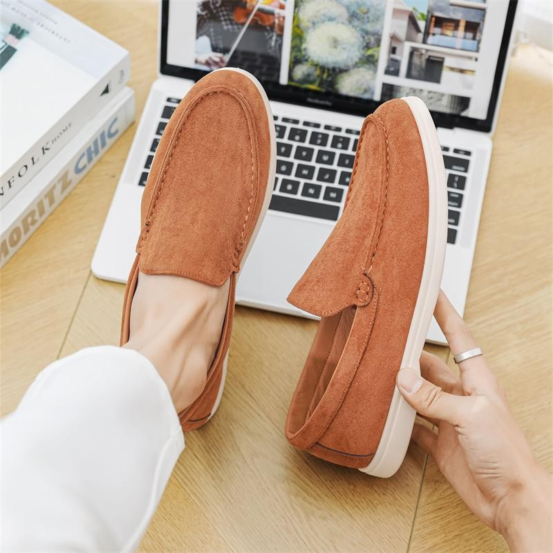 New European and American style men's loafers Lightweight daily slip-on ...