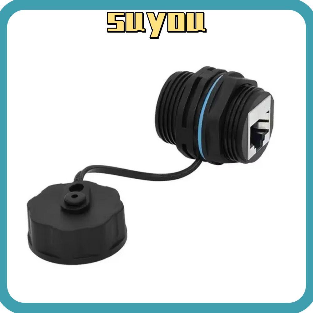 SUYO Cat6A RJ45 Connector, Shielded IP68 Waterproof RJ45 Connector ...