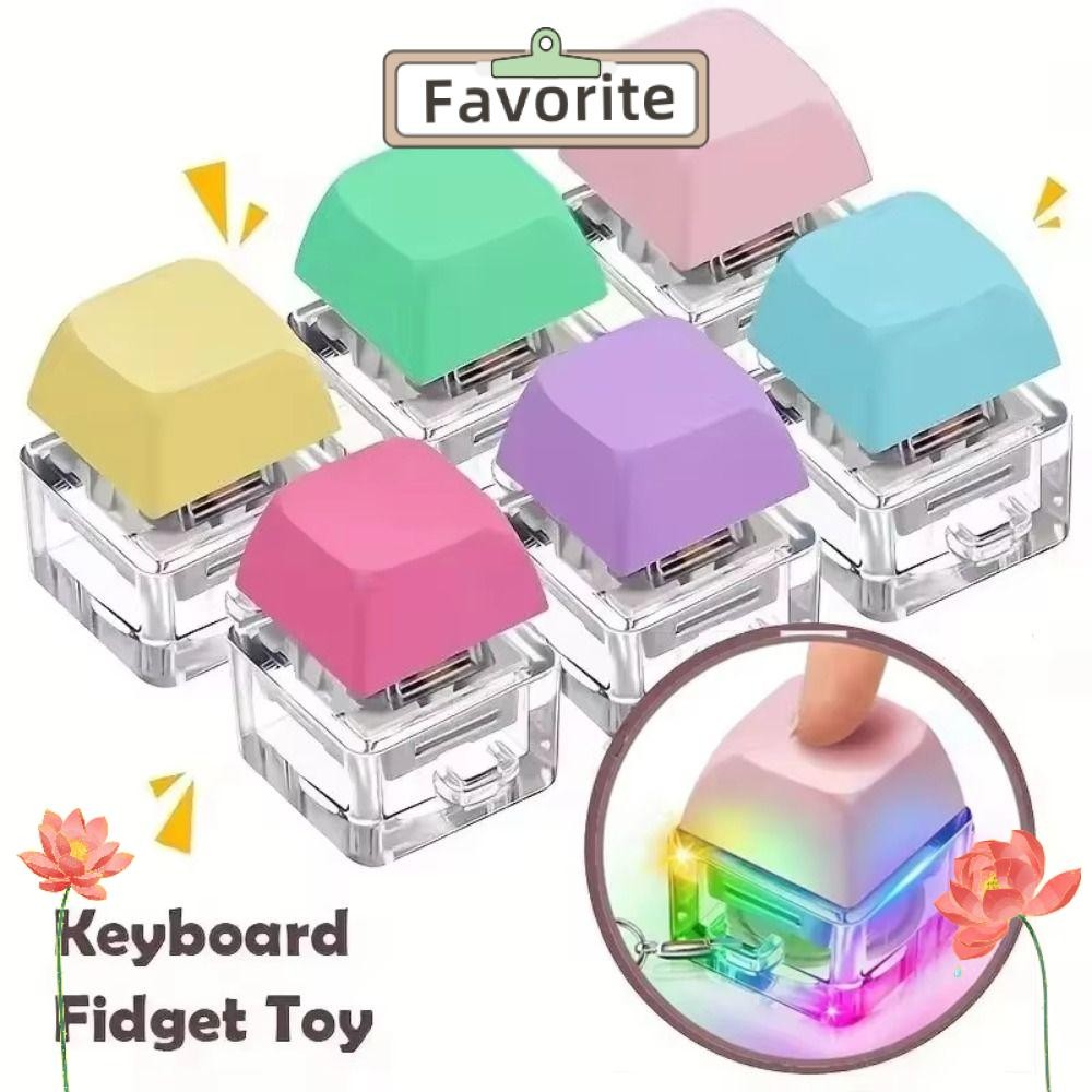 FAVORITEGOODS Finger Keyboard Caps, Keys Button Keycap Fidget Keychain ...