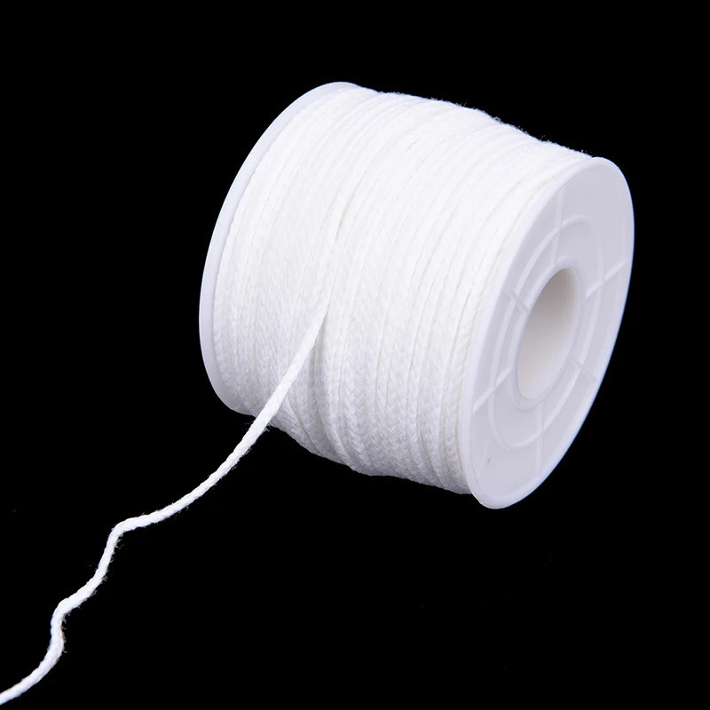 1pc 61m X 2.5mm Spool Of Cotton Square Braid Wicks Core For Making ...
