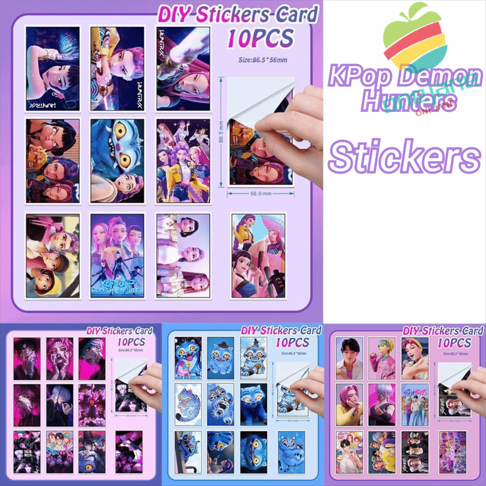 ONE-JANE 10Pcs KPop Demon Hunters Stickers, Kpop Group Idol Waterproof ...