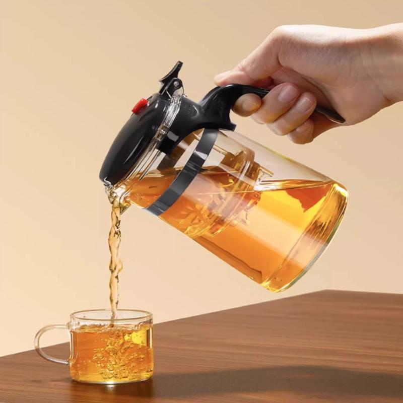 winds 750ml Glass Tea Pot Press Art Tea Maker Filter Teapot Infuser ...