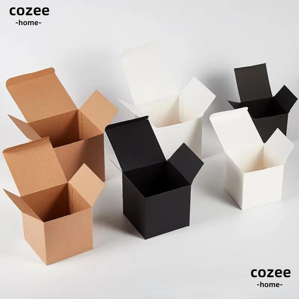 COZEE 10Pcs Gift Packaging Box, Folding Multi Size Candy Box, Black ...