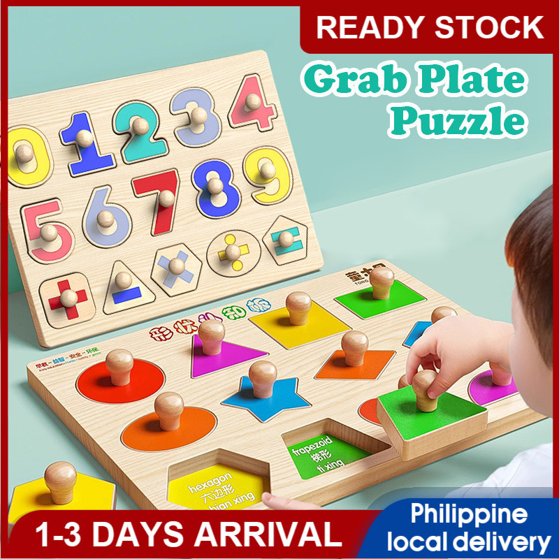 Educational Puzzle Board for Kids Alphabet Digital Puzzle Wooden Toys ...