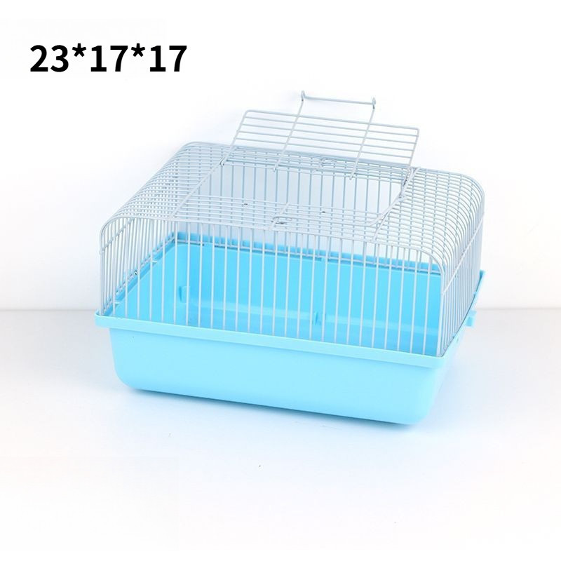 Metal Carrier Cage (23x17) for small Pets and Birds Canary, Lovebirds ...