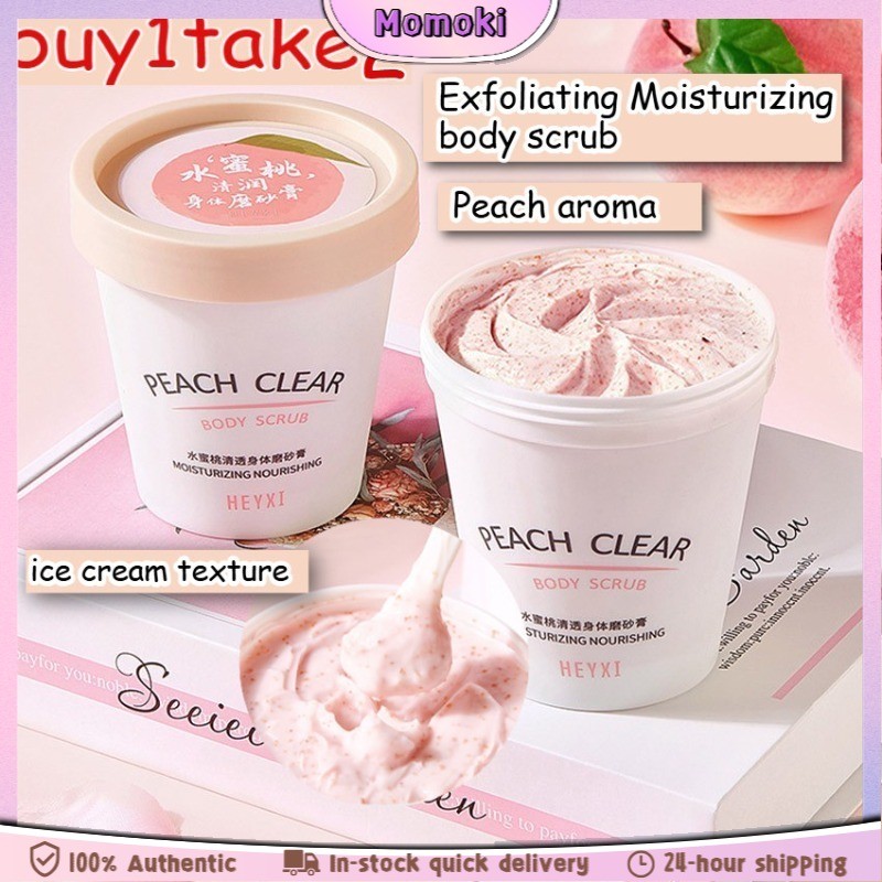 【BUY 1 TAKE 2】Whitening Exfoliating Moisturizing Body Scrub Peach Aroma ...