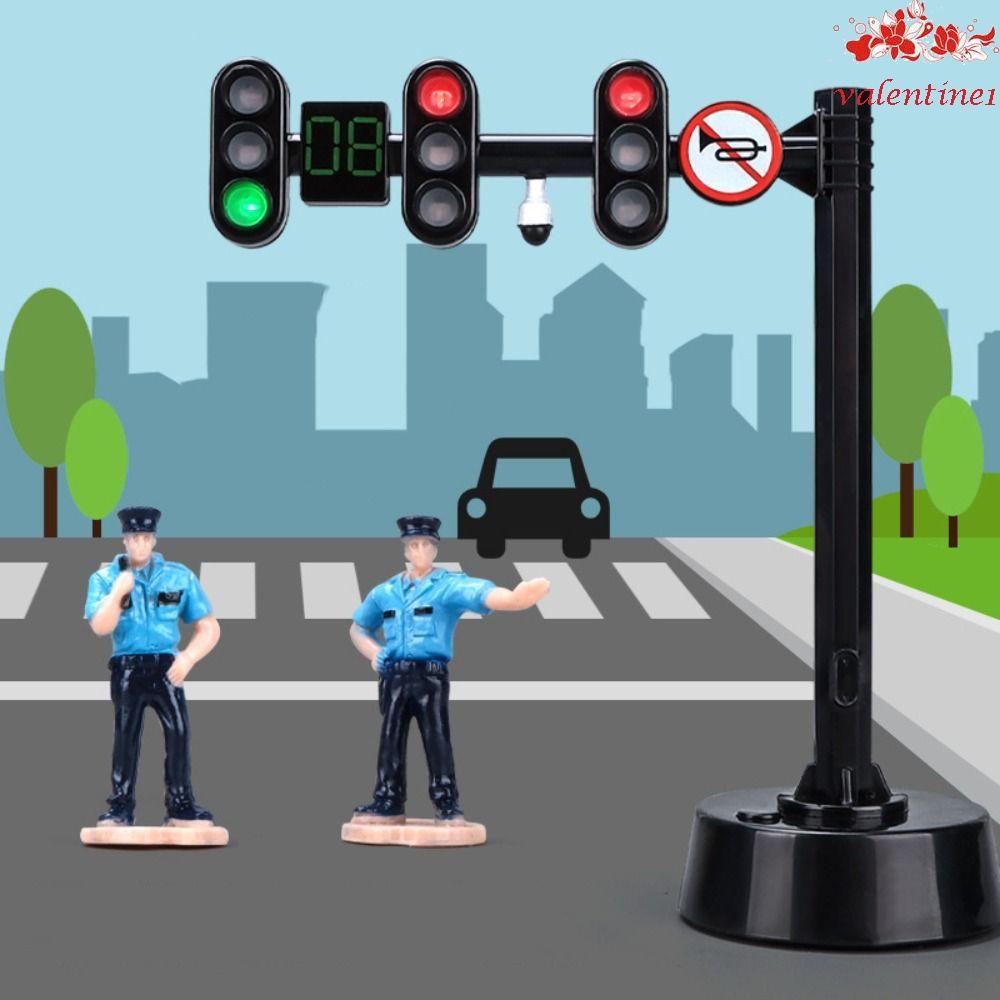 VALENTINE1 Mini Stop Model Toys, Traffic Mini Traffic Toy Light Signs ...