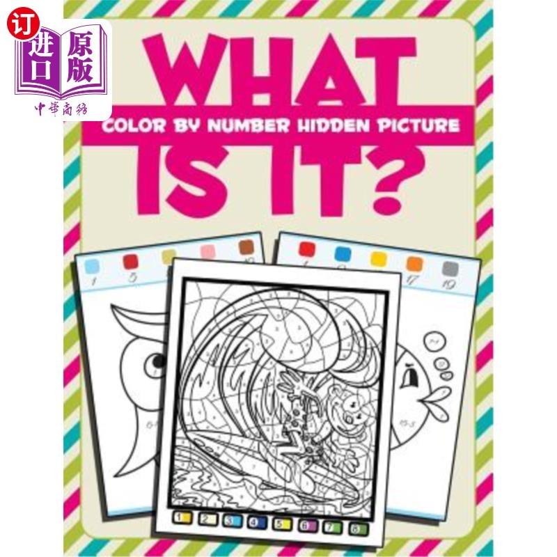 Overseas Direct Order What Is It?: Color By Number Hidden Picture What ...