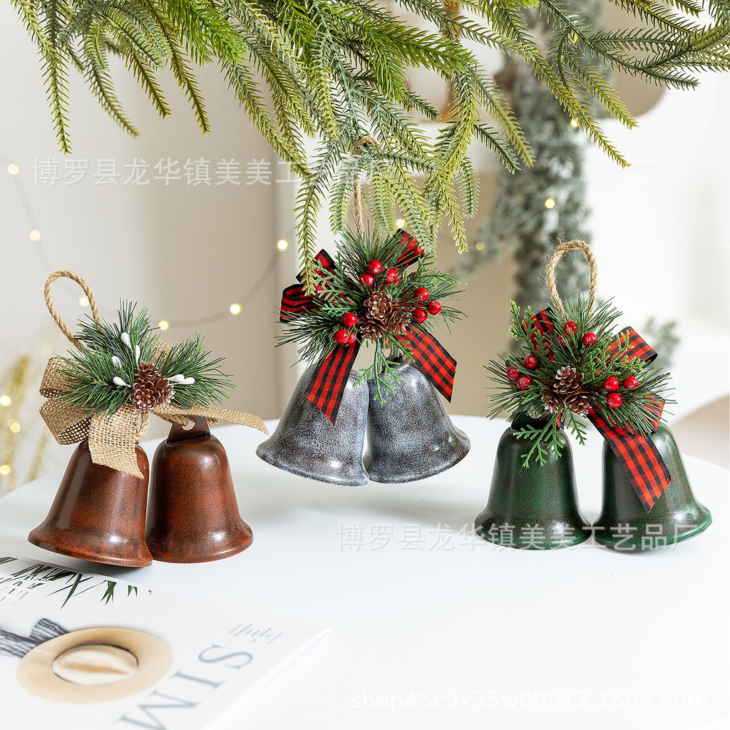 Meimei New Product Retro Christmas Decorations Bell Christmas Tree ...