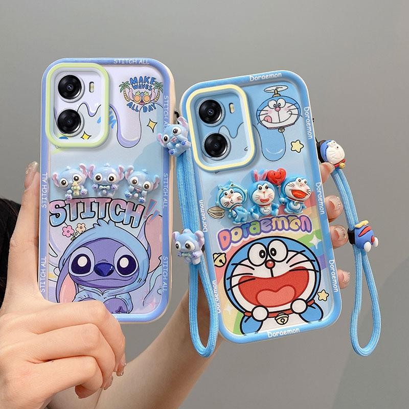casing suitable for OPPO A57 4G, A57s, A57e, A77 4G, A77s 4G Cartoon 3D ...