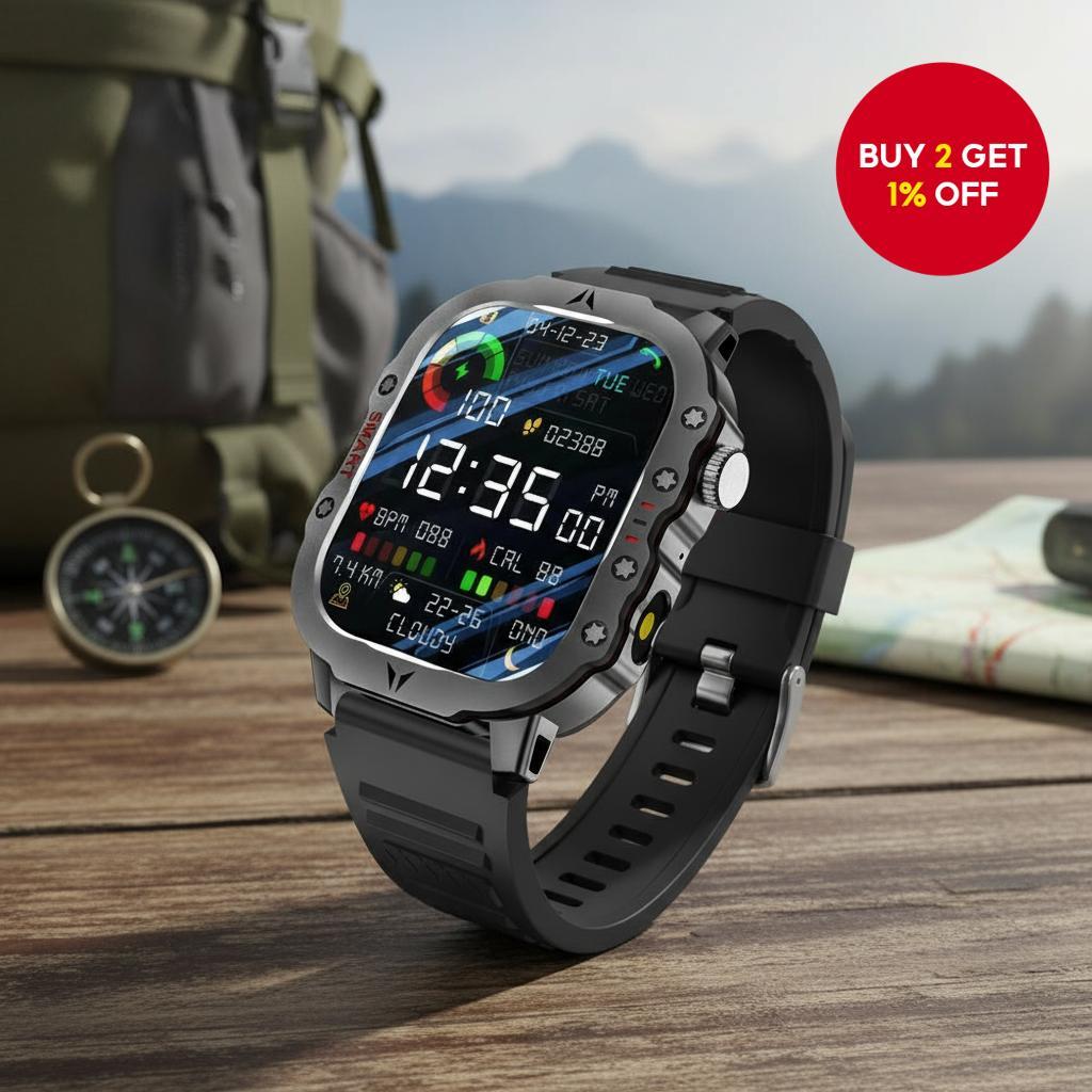 LAXASFIT Smart Watch for Men: Waterproof, Bluetooth Call, AI Voice ...