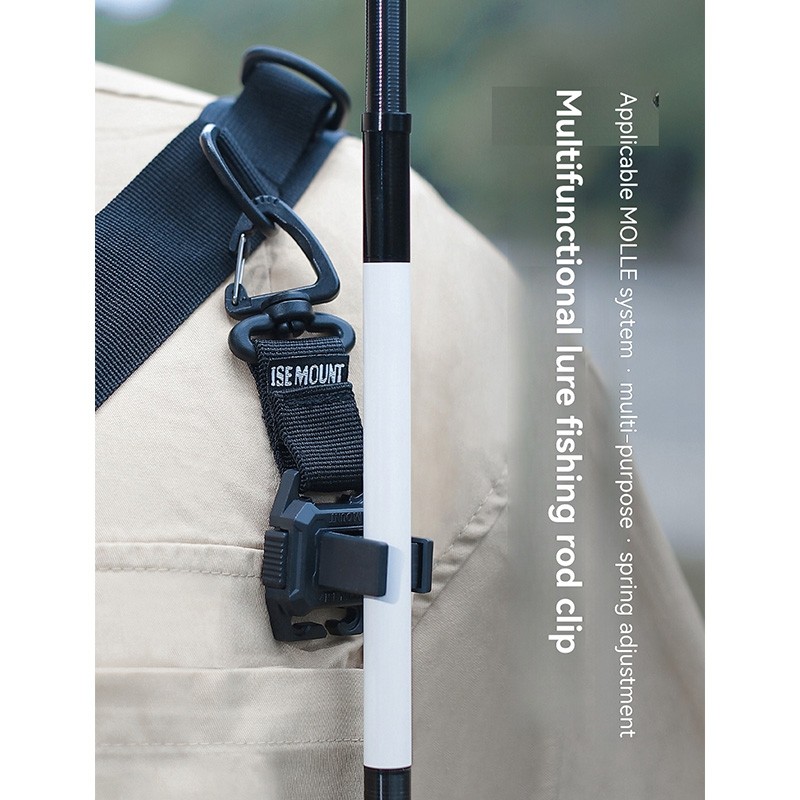 Outdoor Versatility Lure Rod Holder Adjustable Strap Webbing Spring ...
