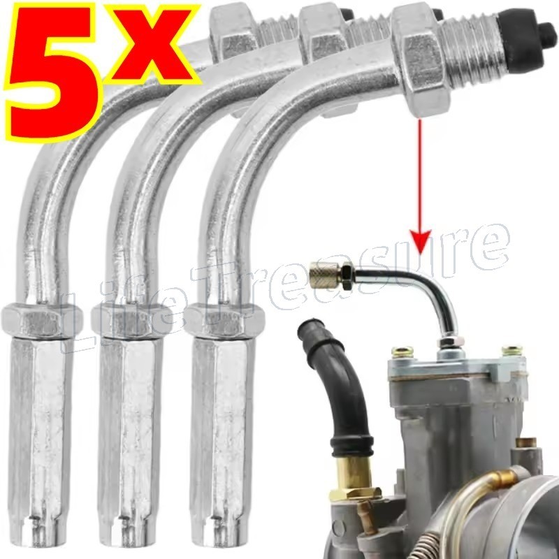 Motorcycle Throttle Cable Guide Elbow - Galvanized Iron Cable Guide ...