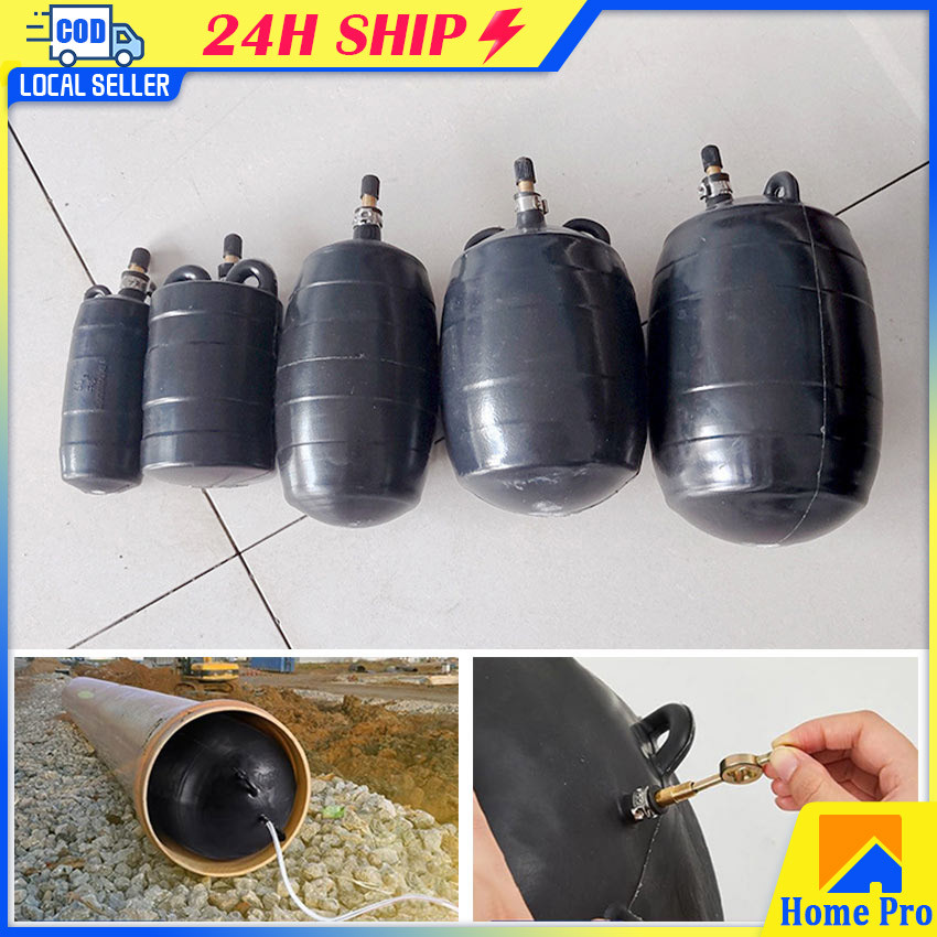 DN50/75/100 Pipe Rubber Drain Air Bag Inflatable Bung Stop Plug Block ...