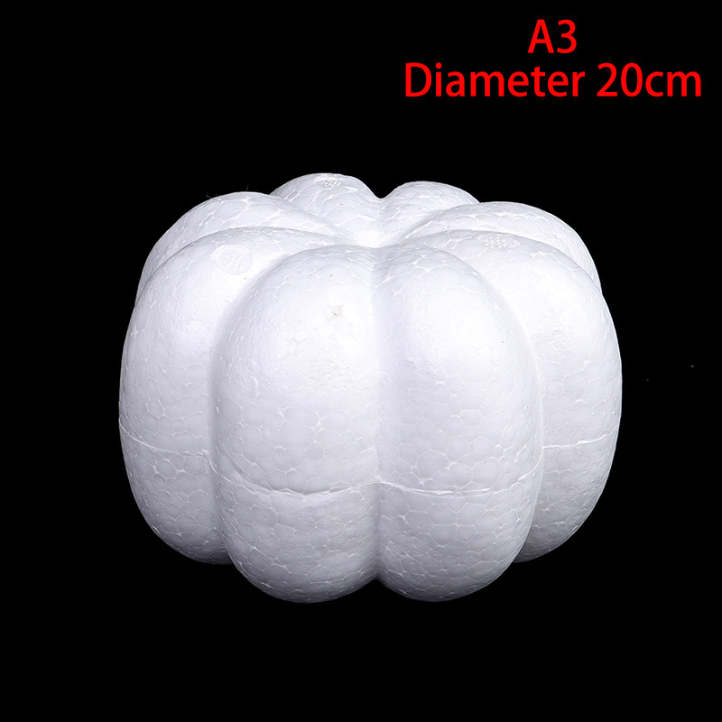 FAPH Foam Pumpkin White Blank Halloween Christmas Simulation Pumpkin ...