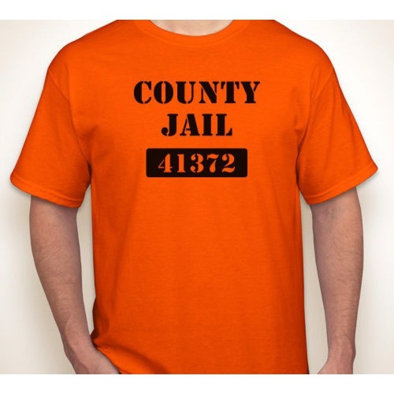 SARA Men's County Jail State Prison Prisoner Inmate Halloween Costume ...