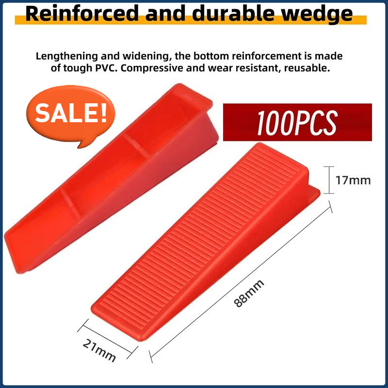 Adjustable Tile Leveling System 100PC Tile Spacers Clips with Push ...