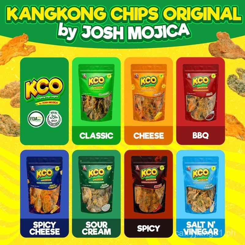 Kangkong Chips Original by Josh Mojica, Snack, Healthy Snack Spicy Sour ...