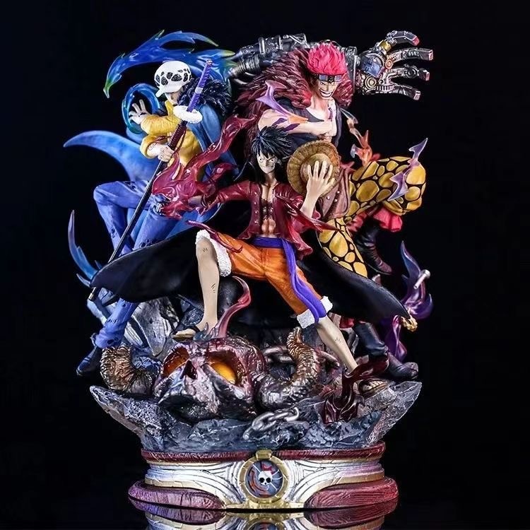 One Piece Figure LX Three Captains Onigashima Luffy Kidd Luffy Desktop ...