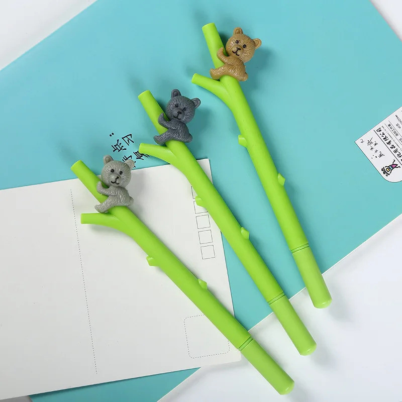 24 Pcs Cute Cartoon Koala Gel Pen Office Stationery Pen 0.5mm Black ...