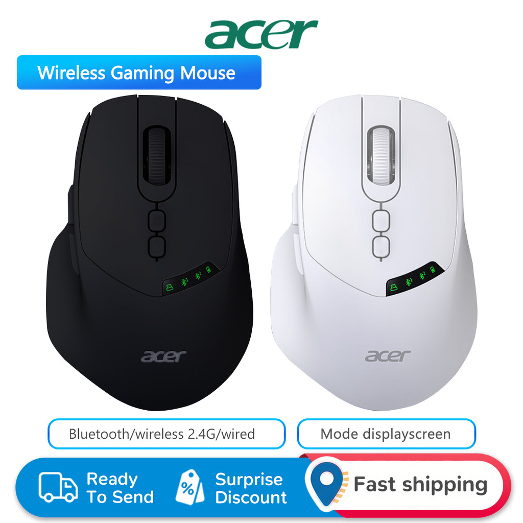 Acer OMR264 Wireless Gaming Mouse with Smart Display & Tri-Mode ...