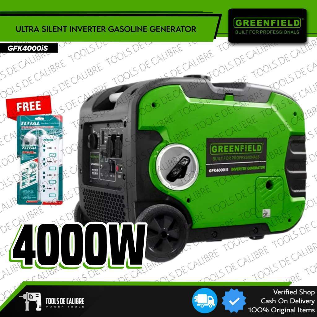 GREENFIELD Inverter Generator Gasoline 4000W 60Hz GFK4000iS wtih FREE ...