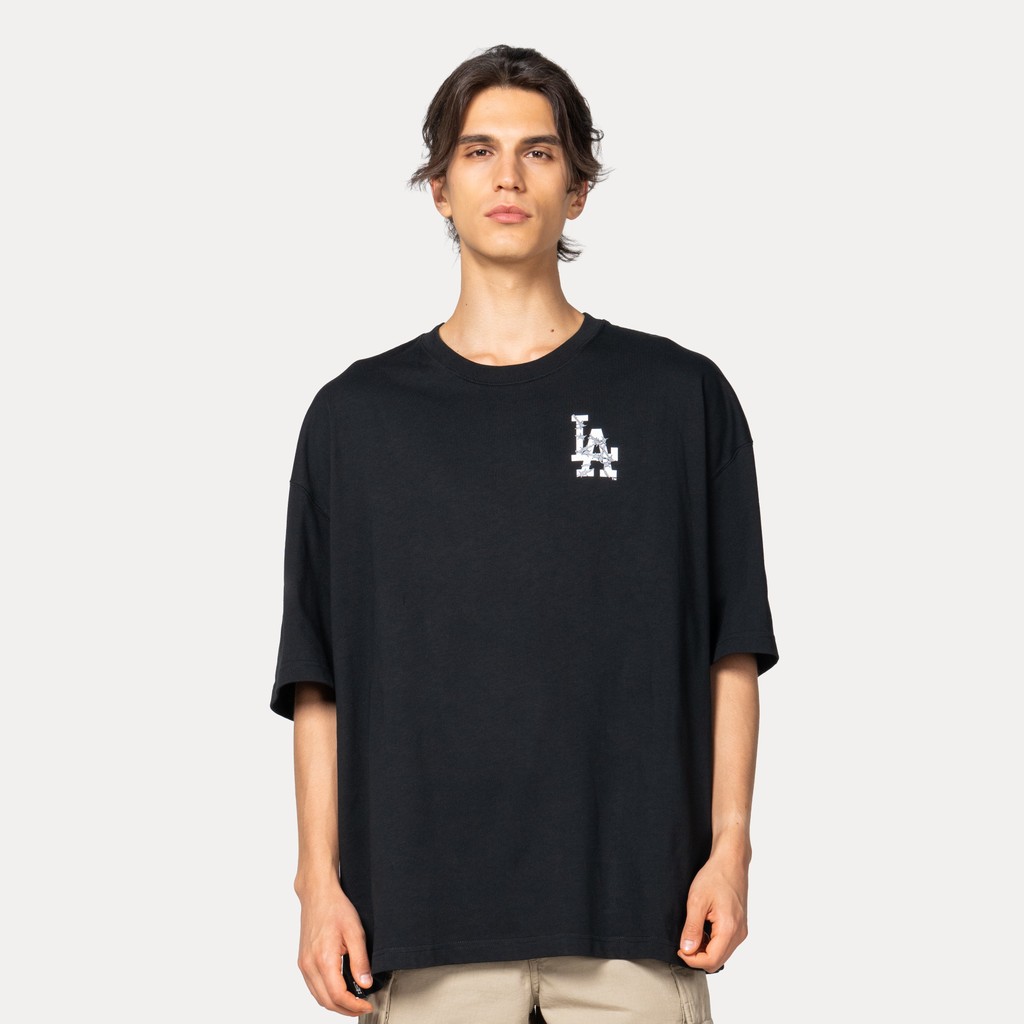 New Era Los Angeles Dodgers Street Graphic Black Oversized Short Sleeve ...